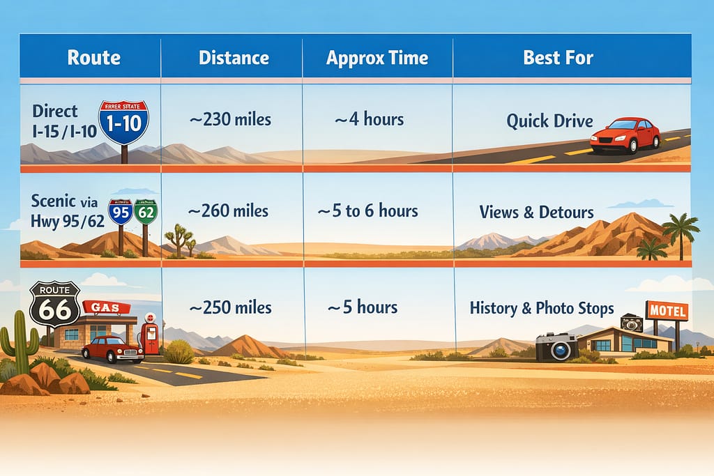Las Vegas to Palm Springs Road Trip: Routes, Stops & Tips (2026 Guide)